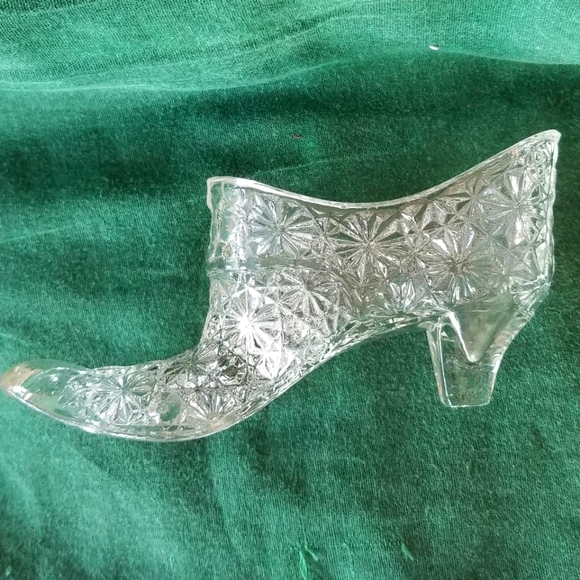 Fenton | Other | Fenton Clear Glass Shoe | Poshmark